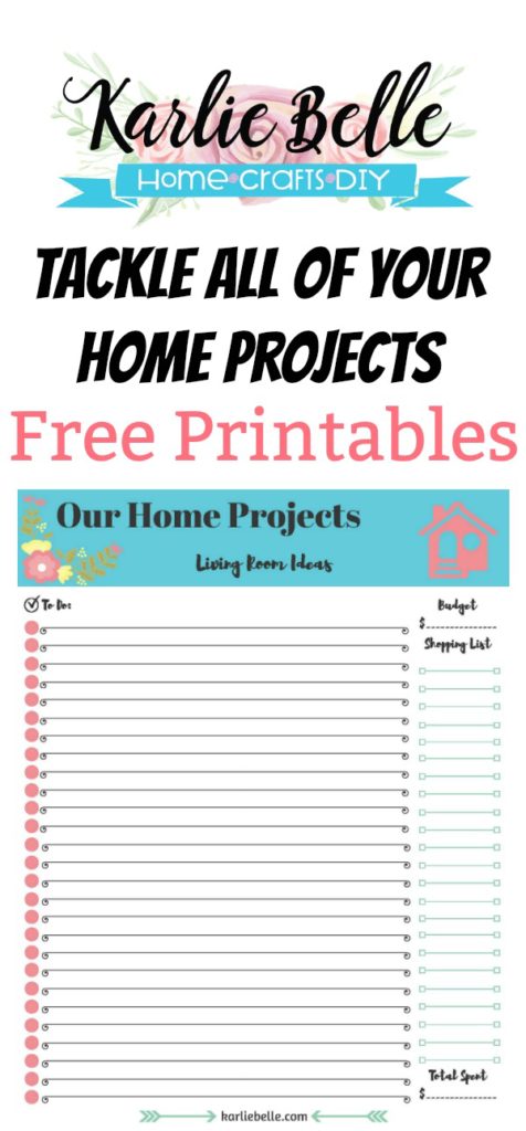 Tackling your Home Project List (w/ Free Printable) - Karlie Belle