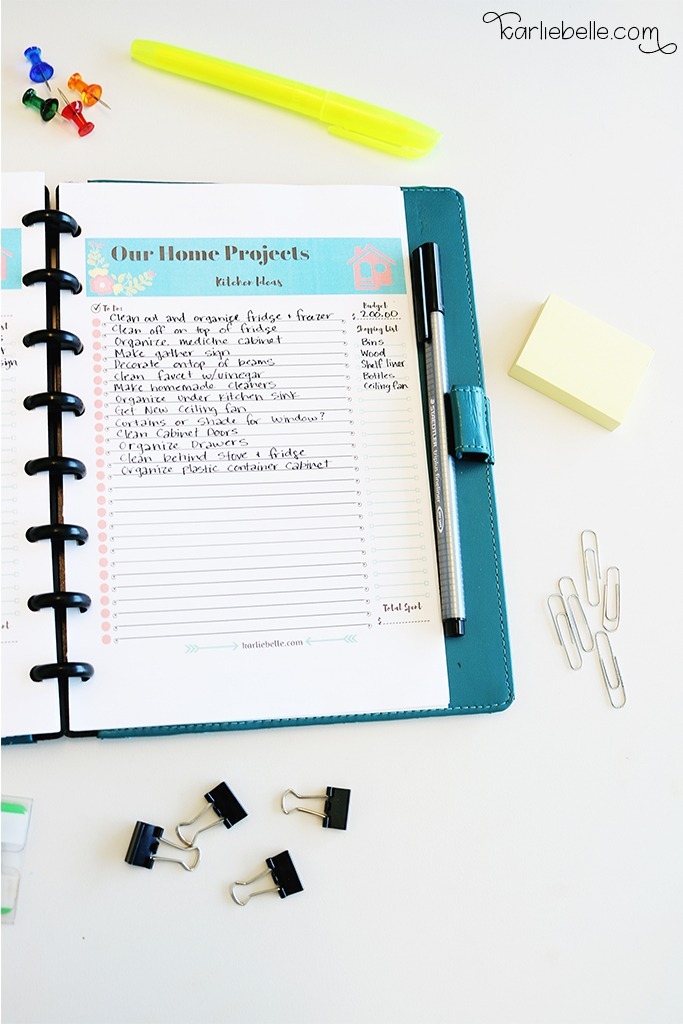 Tackling your Home Project List (w/ Free Printable) - Karlie Belle