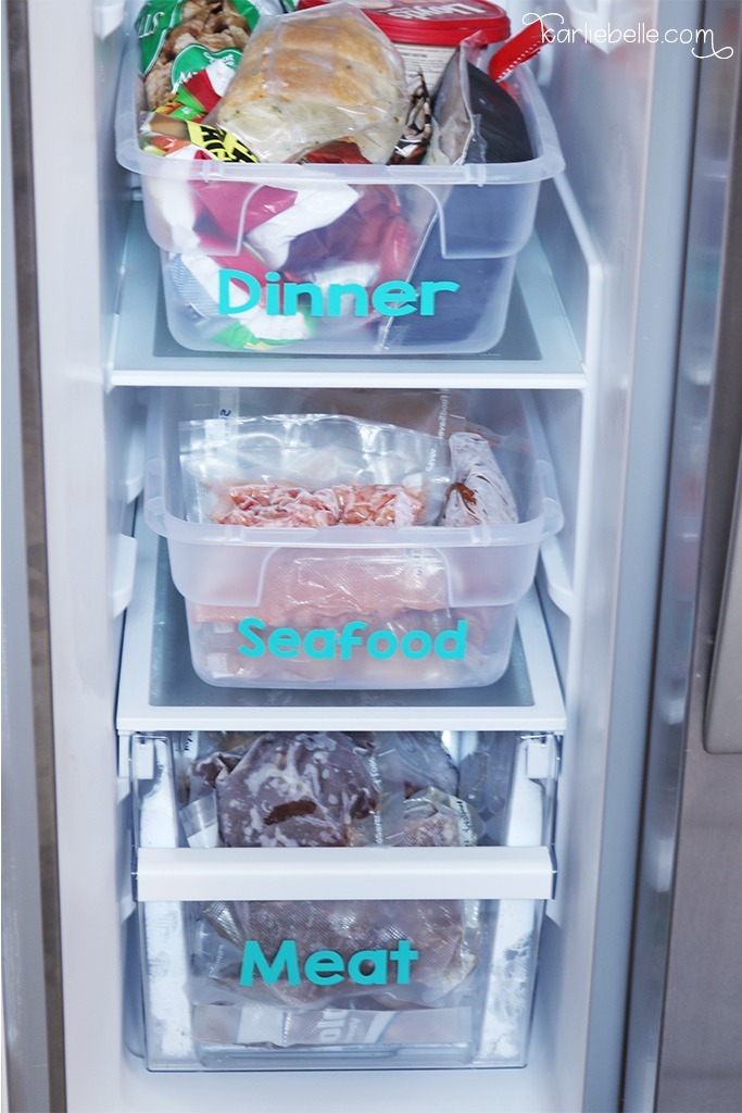 How to Tackle Freezer Organization - Karlie Belle