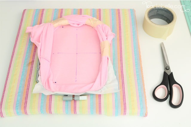 Hooping a Shirt for Machine Embroidery - Karlie Belle