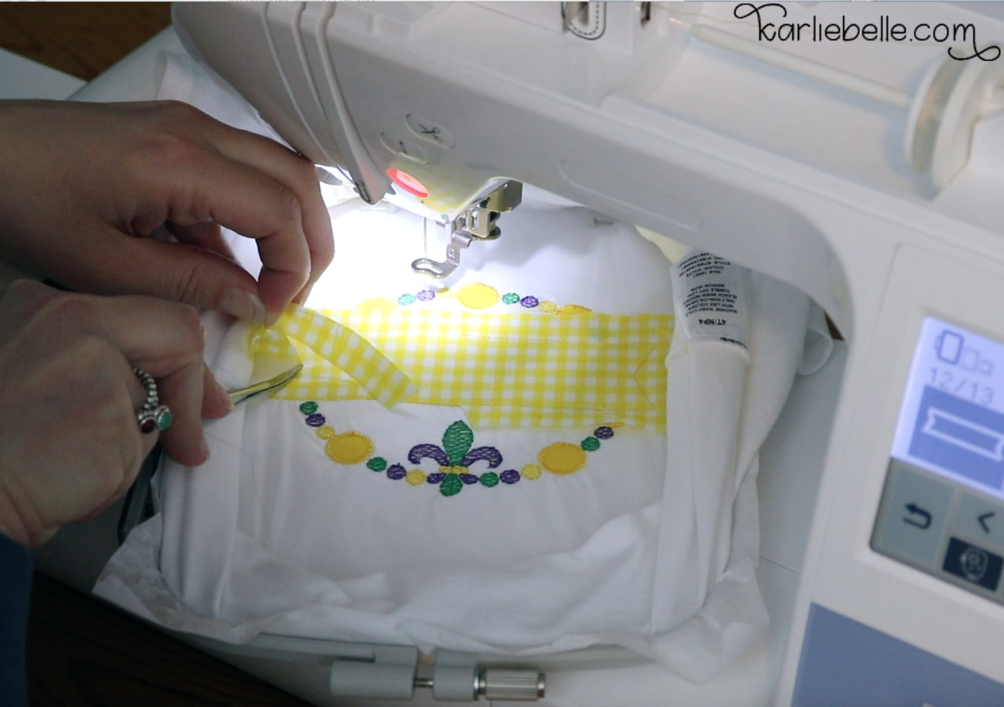 Applique Tutorial for Machine Embroidery: Start to Finish - Karlie Belle