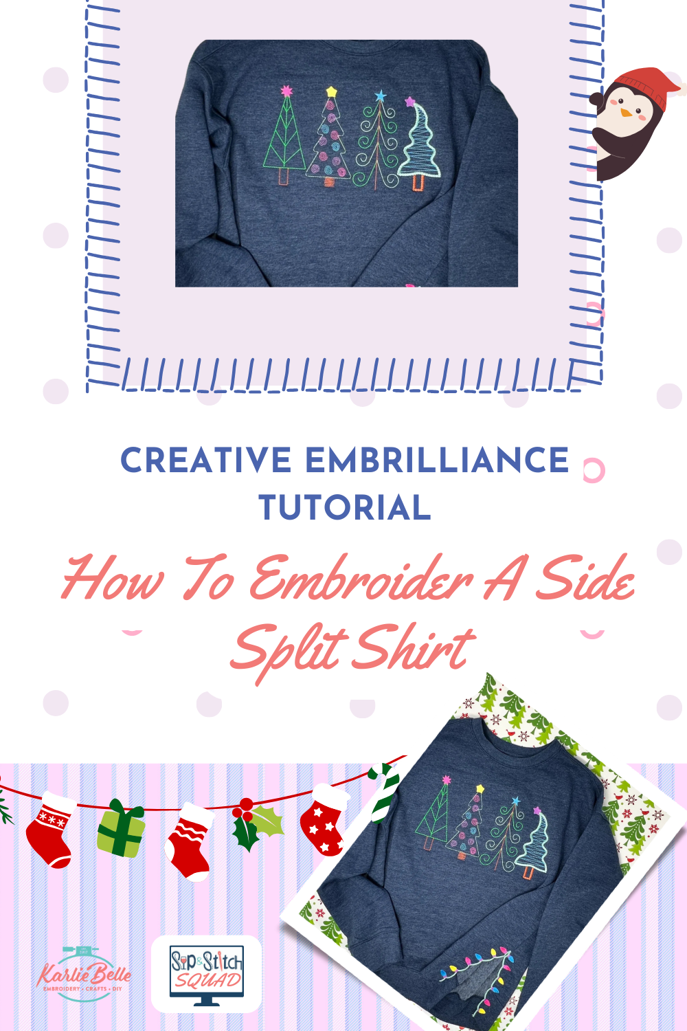 Creative Tutorial: How To Embroider A Side Split Shirt